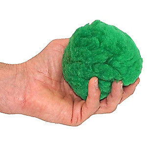 Great Lakes Sports Set of 12, Rainbow Fluff Balls (Lightweight Versions of Yarn Balls), 3-1/2" Diameters