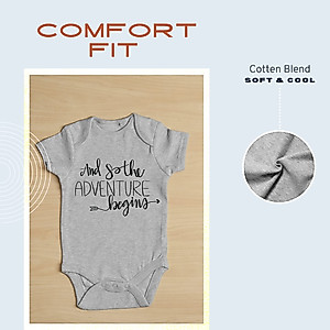 Tipit Drinkware Pregnancy Gift Est 2023-New Parents Gifts-Mommy and Daddy Est 2023 11 oz Mug Set -Adventure Awaits Romper (0-3M)-Top Mom and Dad Gift Set for Parents to Be New Mom Gifts for Women