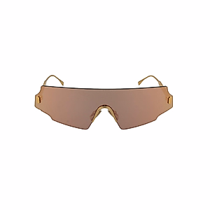 FENDI Shield Sunglasses FF0440S 0000J Gold 99mm 440
