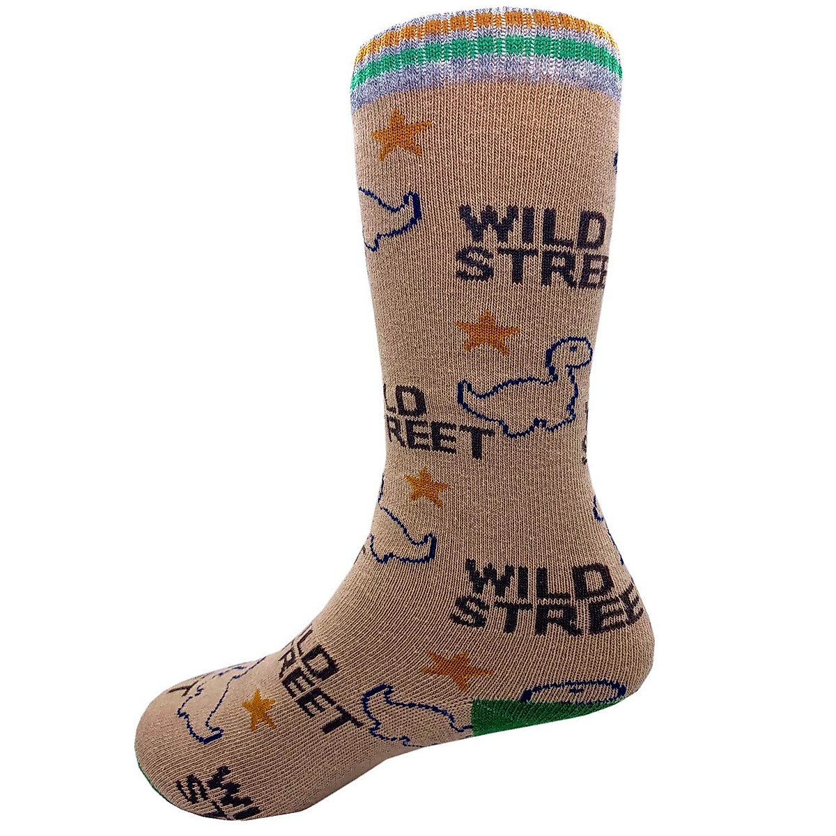 Czofnjesi Boys Knee High Tube Socks Dinosaur Comfort Cotton Stockings Socks 8 Pair Pack (4-8 Years, Navy Blue)