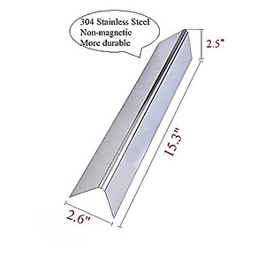GasSaf 15.3 inch Flavorizer Bars and 17.5 inch Grill Grates Replacement for Weber 7636 7638, Spirit 300 Series E310 E320 E330 S310 S320 S330 Gas Grills with Front Control Knob (2013-2017)
