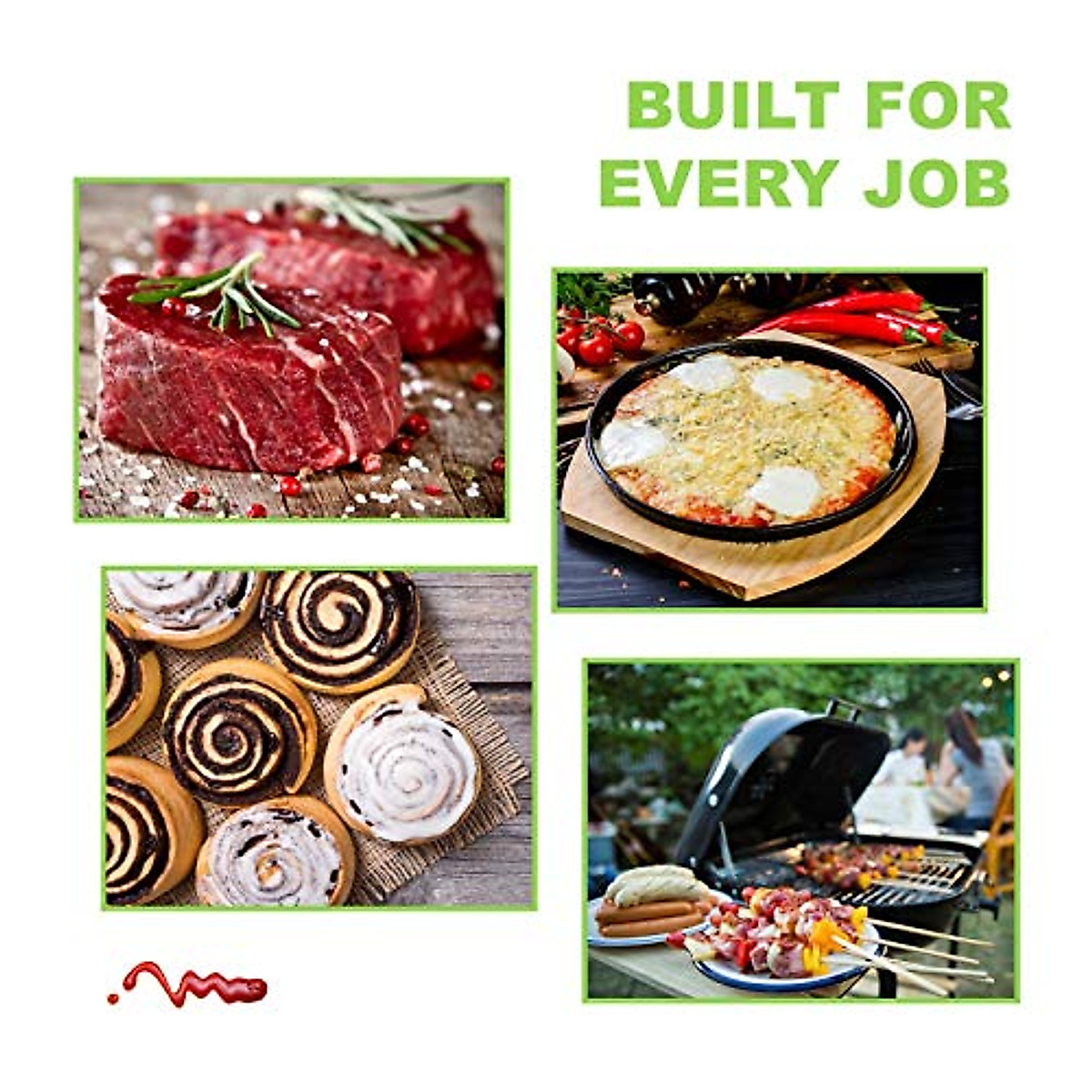 Silicone Basting Brush for Cooking, BBQ Pastry and Oil Brush, Turkey Baster, Barbecue Utensil for Grilling Marinating Desserts Baking, Heat Resistant Dishwasher Safe, Set of 2