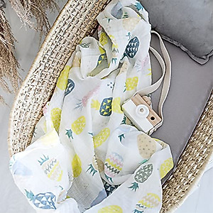 Baby Swaddle Blanket Neutral Muslin Swaddle Blankets Ultra Soft Silky Baby Blankets Unisex Pure 100% Cotton Baby Receiving Blankets and Baby Boy Blankets and Baby Girl Blanket 41” x 41” Set of 3