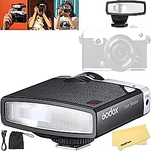 Godox Lux Junior Retro Camera Flash for Canon Sony Nikon Fujifilm Olympus Camera Flash Speedlight Speedlite,GN12 6000K±200K CCT,Auto & Manual Flash 1/1-1/64 Flash Power,for Digital Camera Film Camera