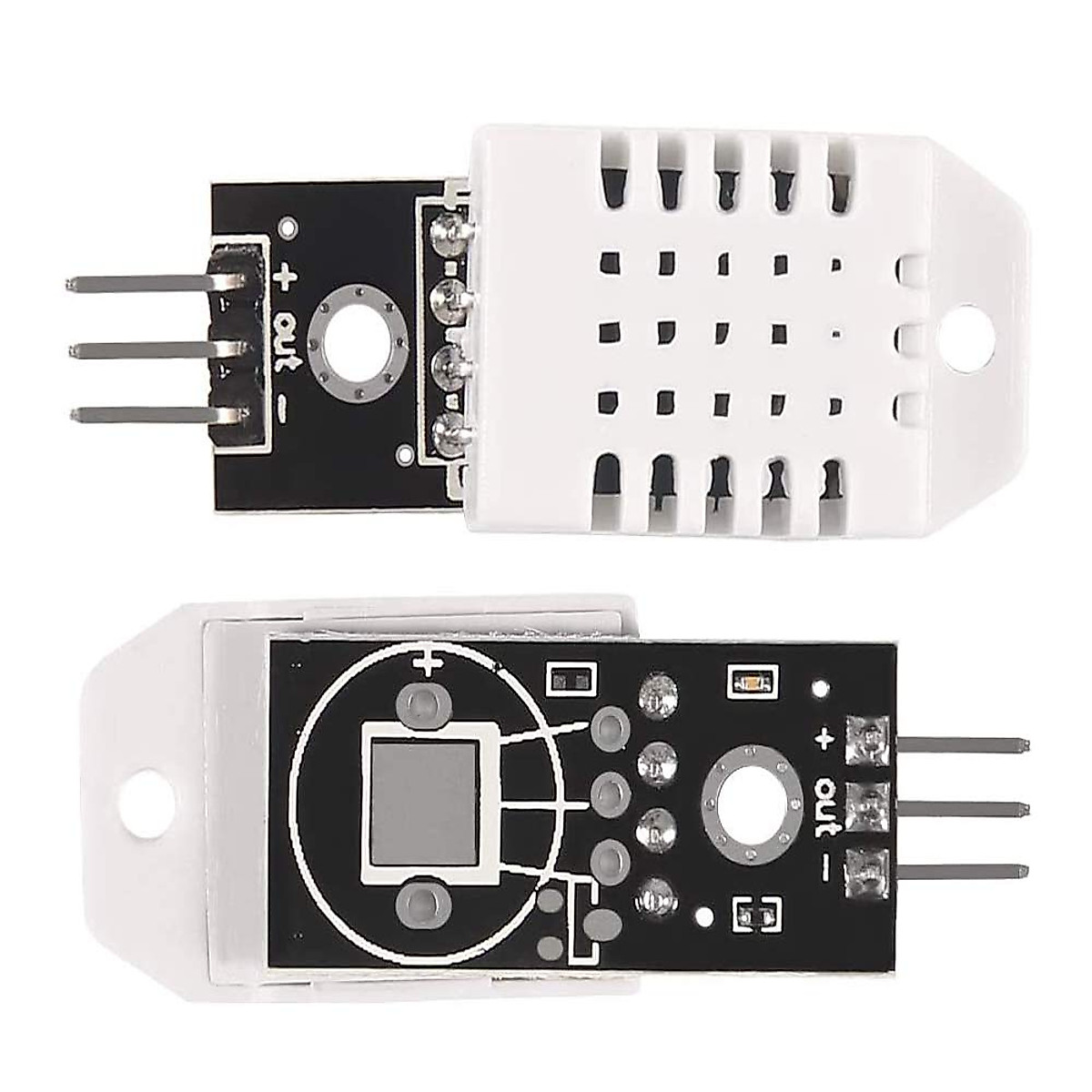 AOICRIE 2Pcs DHT22 AM2302 Digital Temperature Humidity Sensor Module Temperature Humidity Monitor Sensor Replace SHT11 SHT15 for Arduino Electronic Practice DIY