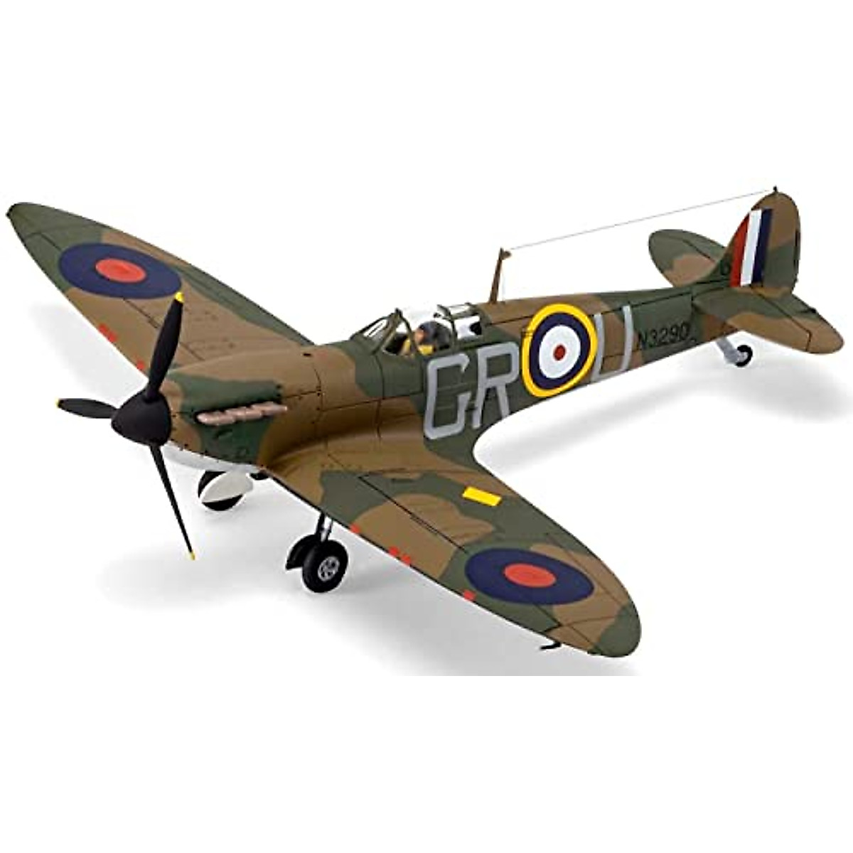 Airfix A01071B Supermarine Spitfire Mkia 1:72 Model Building Kit (36 Piece), Multicolor