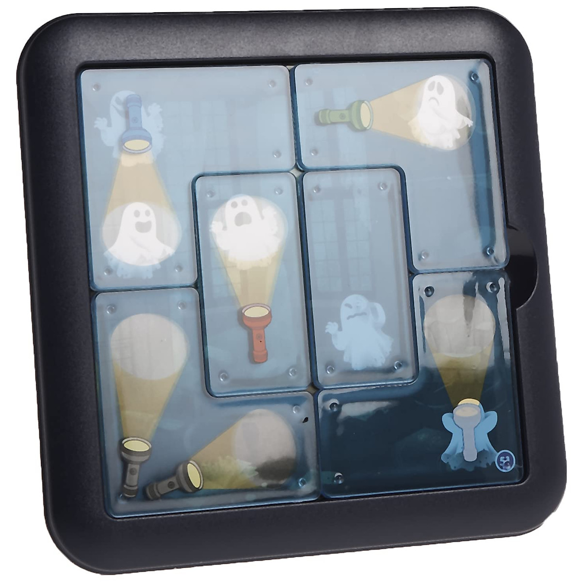 SmartGames Ghost Hunters Travel Game for Kids and Adults, a Spooky, STEM Focused Cognitive Skill-Building Brain Game - Brain Teaser for Ages 6 & Up, 60 Challenges