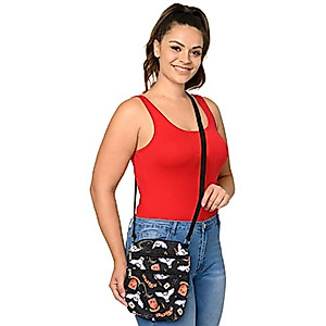 Harry Potter Crossbody Bag Hogwarts Gryffindor All Over Print Passport Travel