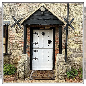 KIYIYZER Definitely Not A Trap Door Door Mat Funny Entrance Welcome Outdoor Indoor Mats Home Decor Housewarming Gift 17 x 30 Inches