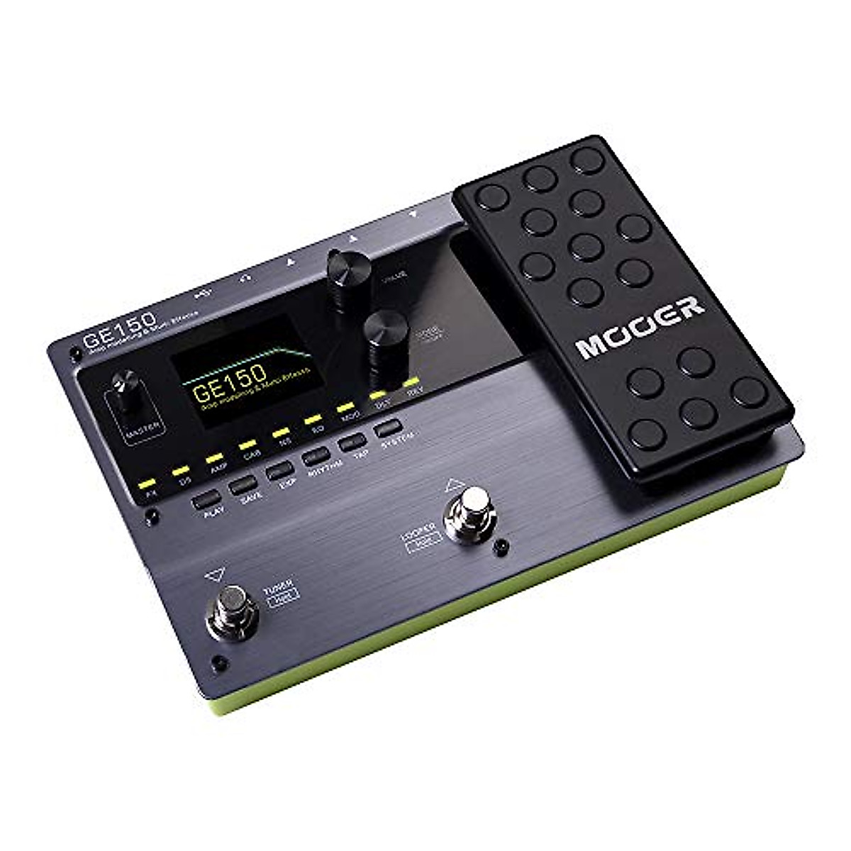 MOOER GE150 Electric Guitar Amp Modelling Multi Effects Pedal Portable Multi Effects Processor with Expression & IR Loading for Live show, Live Streaming, Home Studio, Guitar Practice