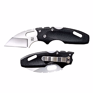 Cold Steel Mini Tuff Lite 2" 4034SS Sheepsfoot Razor-Sharp Blade 3" Griv-Ex Black Handle Everyday Carry Pocket Folding Knife