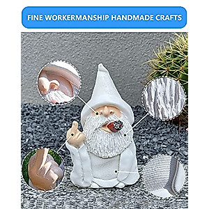 CPTC Middle Finger Gnome Statue,6.3 Inch Jumbo Naughty Tongue Garden Gnomes.