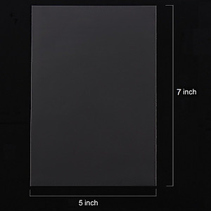 FgfAk 200 Pcs 5x7 Inches Clear Flat Cello/Cellophane Treat Bags Good for Pastry,Bakery,Cookie,Candy and Dessert