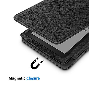 Fintie Flip Case for 6.8" Kindle Paperwhite (11th Generation-2021) and Kindle Paperwhite Signature Edition - Slim Fit Vertical Multi-Viewing Stand Cover with Auto Sleep/Wake, Black