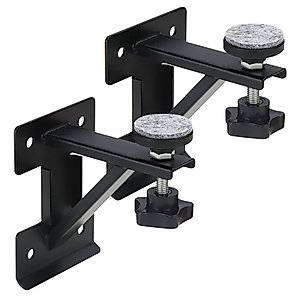 A-KARCK Undermount Sink Brackets for Narrow Cabinet, Sink Repair Kit with Black Coating Prevent Rust, 13 GA Steel Effectively Share Sink Weight(2 PCS)