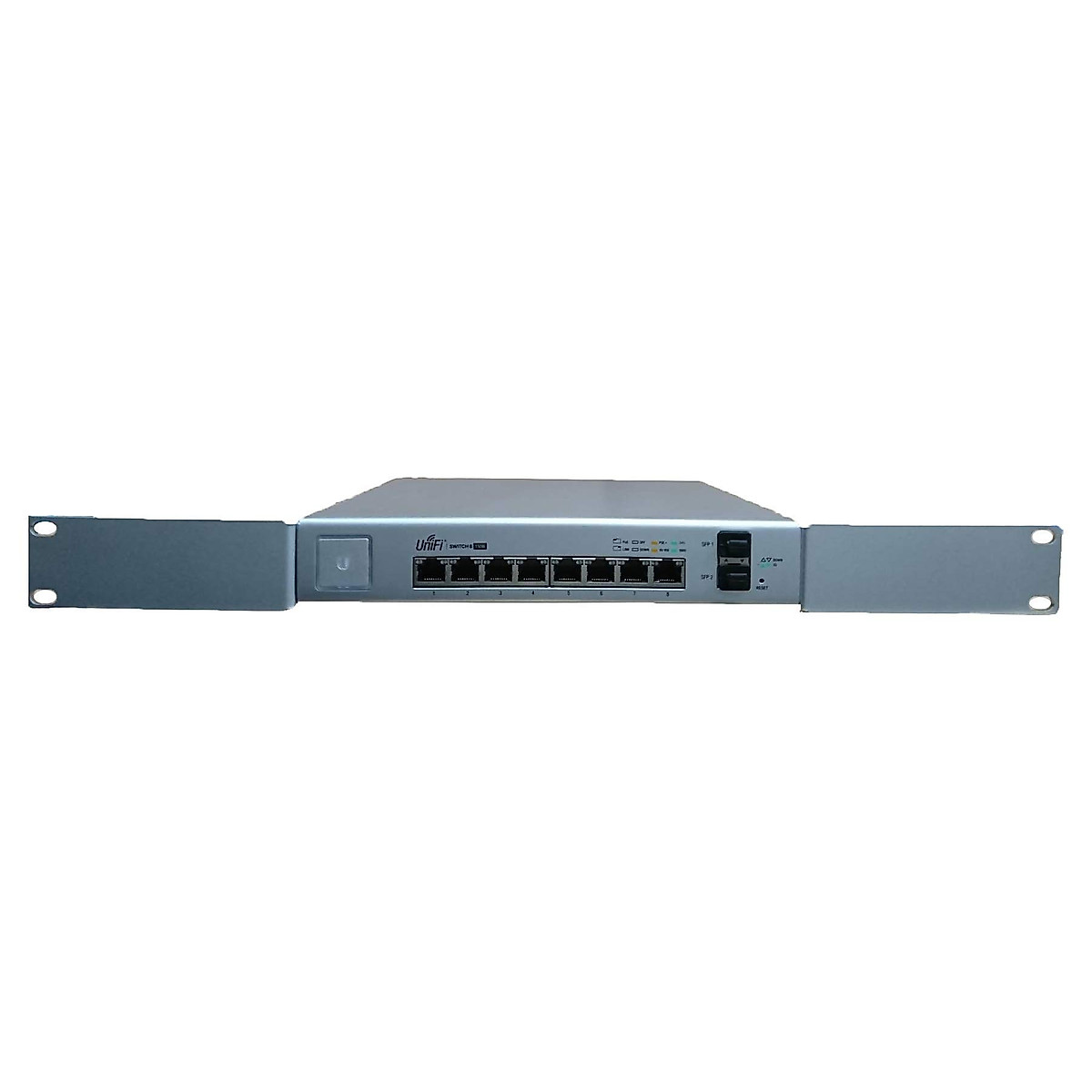 UniFi US-8-150W Ear - RACKIDEA | RI-UB8RMBA | Rack Mount Brackets(Ear) for UniFi Switch 8 Port 150W / Edge Switch 8 Port