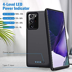 Battery Case for Samsung Galaxy Note 20 Ultra,[8500mAh] Protective Portable Charging Case Rechargeable Charger Case Extended Battery Pack for Samsung Galaxy Note 20 Ultra 5G (6.9 inch)