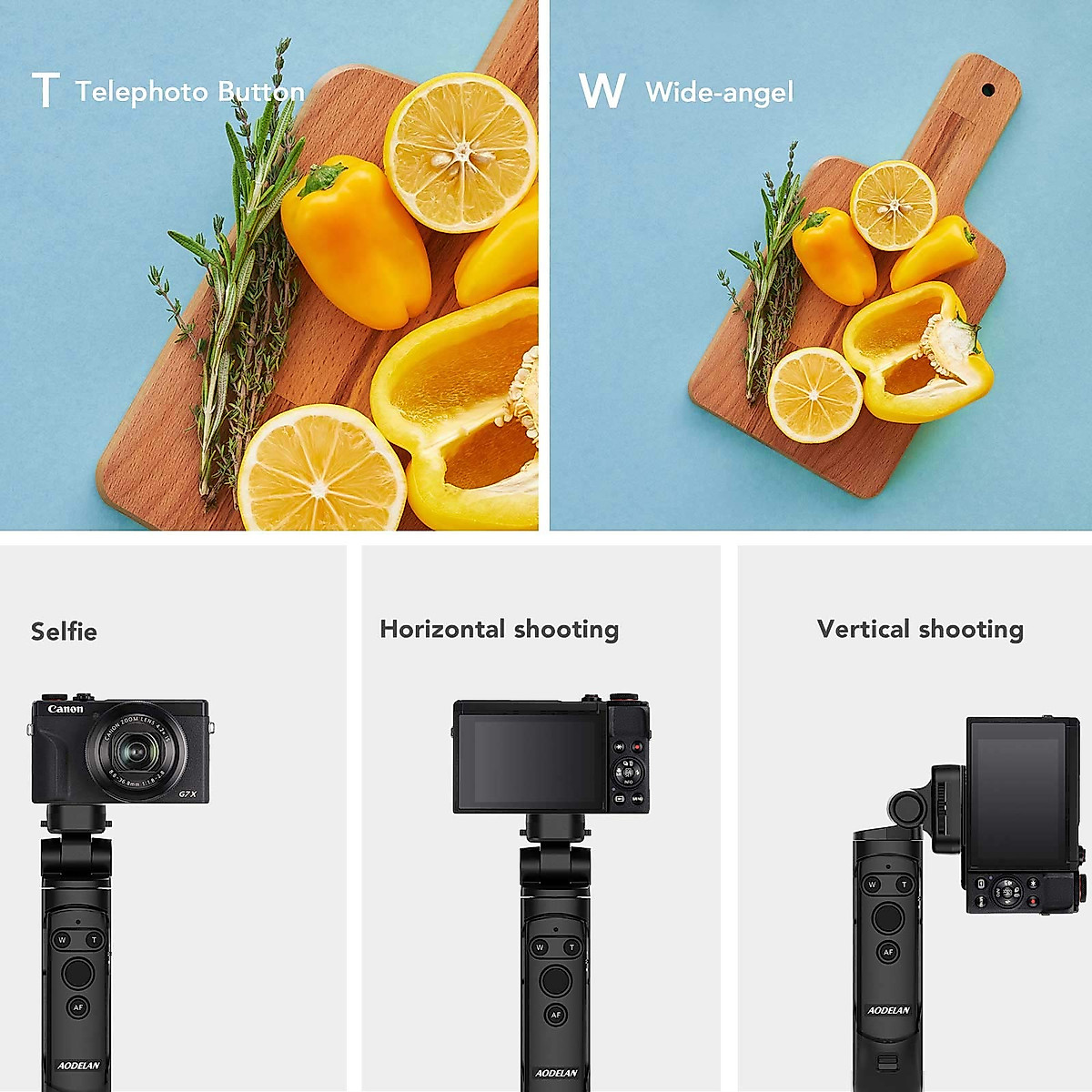 Camera Remote Control Shooting Grip and Tripod for Nikon COOLPIX B600, A1000, P1000, Z50, P950