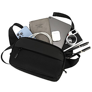 Harlang Camera Sling Bag Small DSLR Sling Pack Photography Shoulder Backpack for DJI Drone SLR Mirrorless Cameras Crossbody Handbag Bag Black