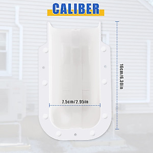 Jitnetiy PVC Line Cover Kit Tubing Cover Accessories for Air Conditioners (Entry Wall Cover)