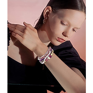 SAMOCO 9 Sets Bohemian Stackable Bead Bracelets for Women Stretch Multilayered Bracelet Set Multicolor Jewelry