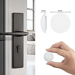 VABNEER Door Stopper, White Door Stopper, self-Adhesive Door Stopper, Door Buffer, White Door Stop, White Door Stopper
