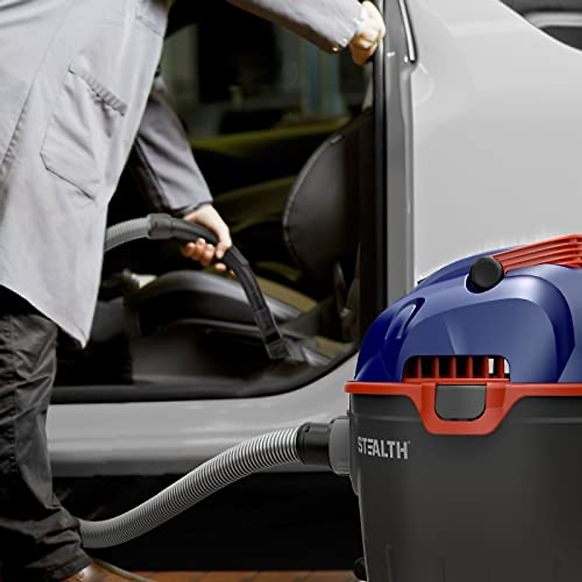 Stealth Wet/Dry Vacuum 5 Gallon, 5.5 Peak HP Shop Vacuum with Blower for Home, Garage, Car, Workshop,EMV051