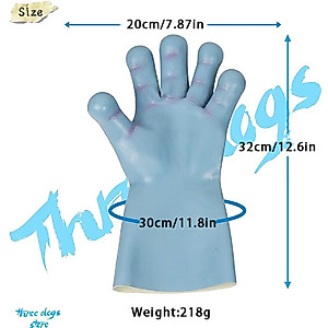 SANZHIGUO Halloween Alien Gloves for Cosplay Costume Halloween Party & Easter & Christmas - Latex Gloves