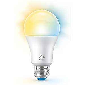 WiZ 60W A19 Tunable White LED Smart Bulb - Pack of 1 - E26- Indoor - Connects to Your Existing Wi-Fi - Control with Voice or App + Activate with Motion - Matter Compatible