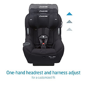 Maxi-Cosi Pria Sport Max Convertible Car Seat, Extended Weight Range Keeps Children Safely harnessed Longer: 5-40 pounds Rear Facing and 22-65 pounds Forward-Facing, Night Black