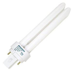 Sylvania (10 Pack) 21110 CF18DD/835/ECO 18-Watt 3500K 2-Pin Double Tube Compact Fluorescent Lamp, 10 Count (Pack of 1), White