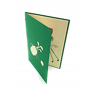 Golf lovers and enthusiasts unique pop-up card! For parents or grandfather's bday, co-workers and retirement