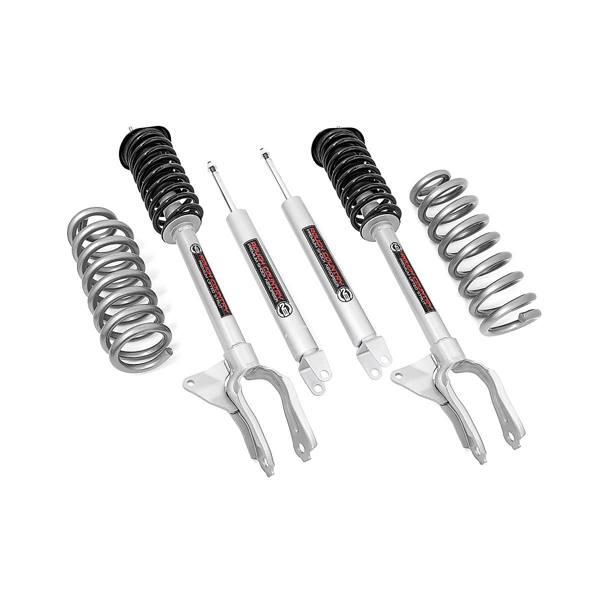 Rough Country 2.5 Lift Kit w/N3 Struts for 16-22 Jeep Grand Cherokee WK2-91430