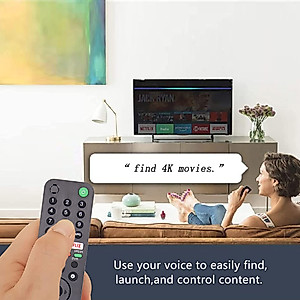 MYHGRC RMF-TX500U Voice Remote Control fit for Sony Smart TV Replacement Sony Voice Remote for All Sony Bravia LED OLED LCD 4K UHD HDTV HDR TV, with Google Play Netflix Button …