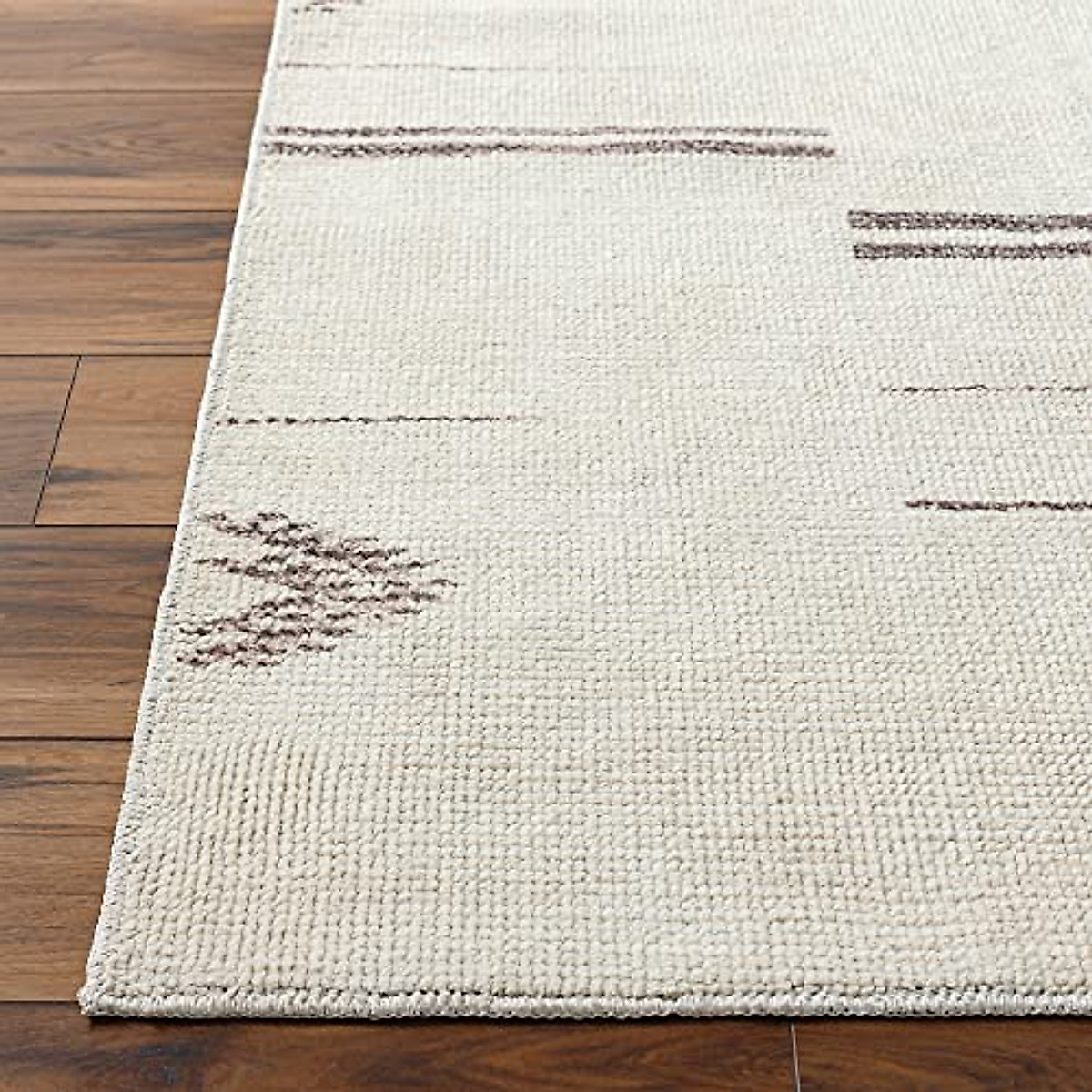 Livabliss x Becki Owens Rivi Moroccan Area Rug , 5'3" x 7', Cream/Charcoal