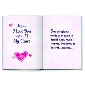 Blue Mountain Arts Little Keepsake Book "I Love You, Mom" 4 x 3 in. Sentimental Pocket-Sized Gift Book Perfect for Mother's Day, Christmas, Birthday, or as a "Just Because" Present for Her