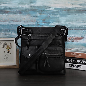 KL928 Purses for Women Small Crossbody Bags Shoulder Handbags, 01-Black