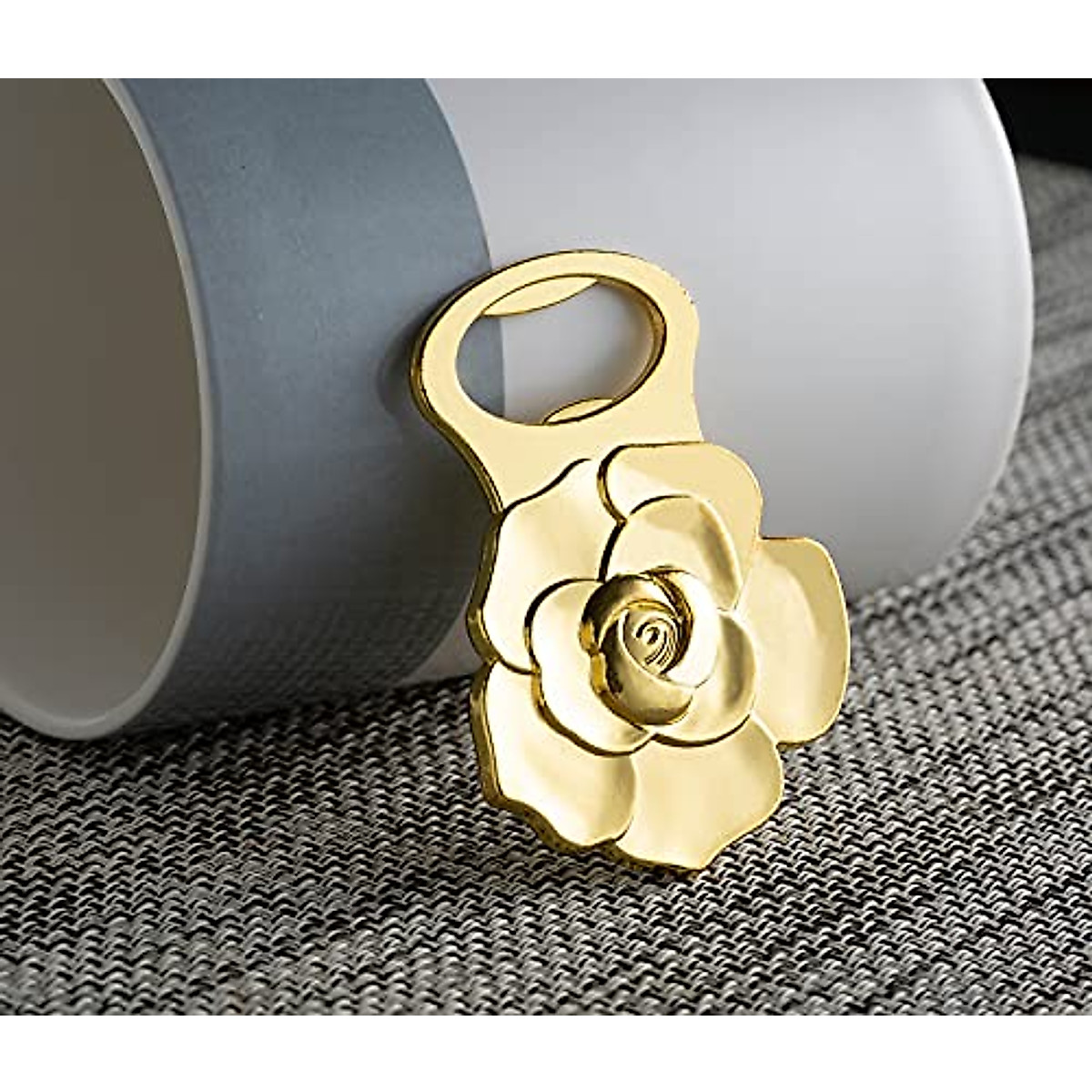 24 Packs Rose Flower Shape Bottle Openers for Wedding Favors to Guests, Bridal Shower Party Gifts, Souvenirs or Decorations for Guests