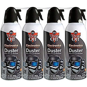 Falcon Compressed Gas (152a) Disposable Cleaning Duster 4 Count, 10 oz. Can (DPSXL4T)- Original