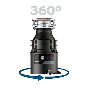 InSinkErator Badger 5XP Garbage Disposal with Power Cord, Standard Series 3/4 HP Continuous Feed Food Waste Disposer, Badger 5XP W/C