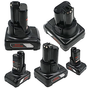 Taurus King Compatible with Bosch 12 Volt Lithium ion Battery 3.0Ah 3000mAh Suitable for 12V Li-ion Electrical Tools Replaceable Batteries