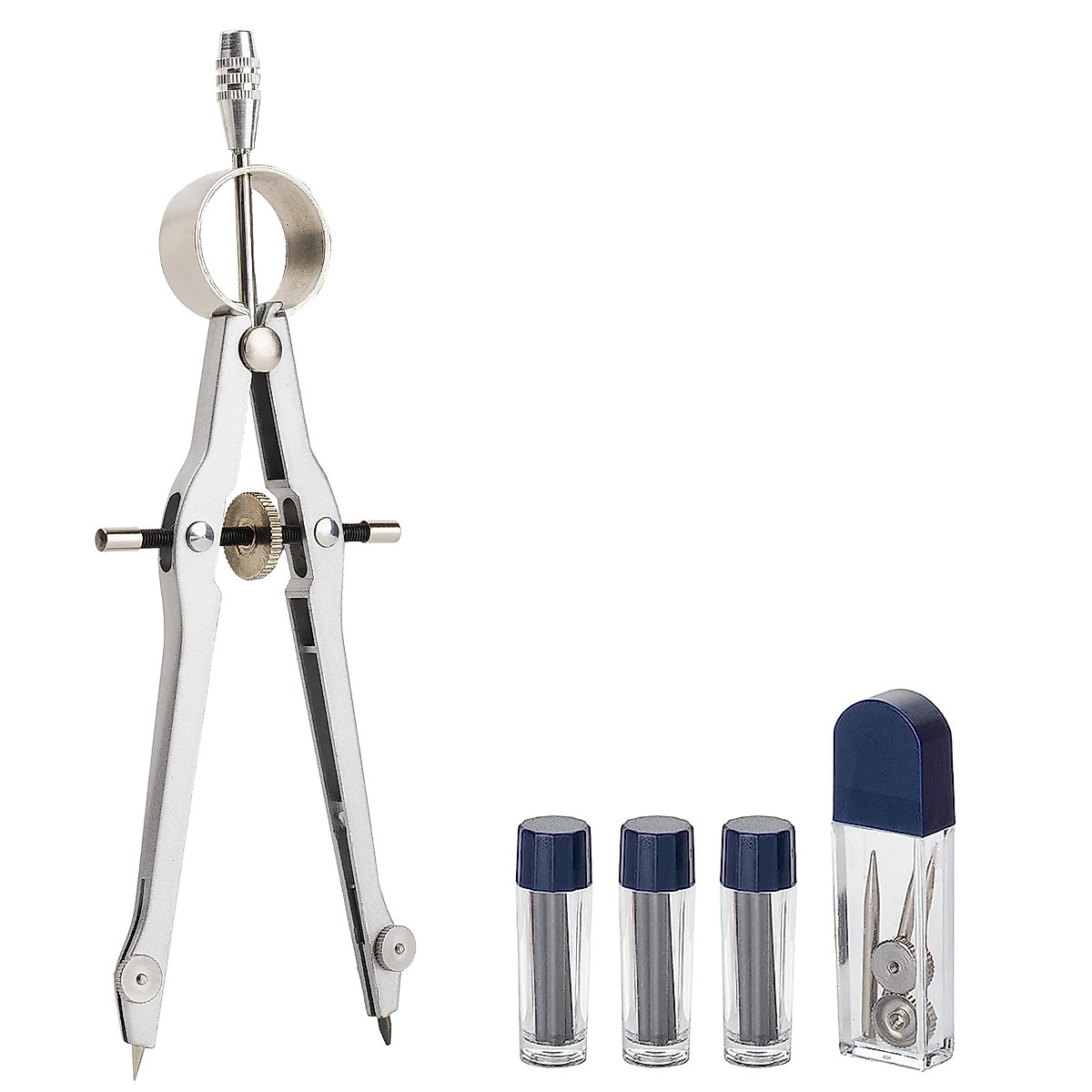 Mr. Pen- Professional Compass for Geometry, Extra Lead, Metal Compass, Compass, Compass Drawing Tool, Drawing Compass, Drafting Compass, Compass for Students, Compass for Woodworking, Compass Geometry