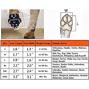 Aqumax Dog Anti Slip Paw Grips Traction Pads,Paw Protection with Stronger Adhesive, Non-Toxic,Multi-Use on Hardwood Floor or Injuries,12 sets-48 Pads XL Black