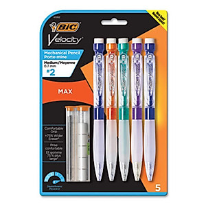 BIC MPMX7P51 Velocity Max Pencil, HB2, No. 2, 0.7 mm
