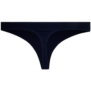 Reebok Women's Thong Underwear - 4 Pack or 8 Pack Breathable Stretch Performance Sexy Seamless Thong Panties for Women (S-XL), Size Medium, Shark Skin/Black-4pk