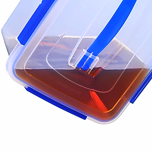 YORY large food storage containers with lid for cookies macarons bread cake flour sugar rice leftovers - freezer safe -extra big- box tub(9L/36cups-2pack)