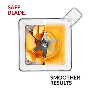 Blendtec Classic 575 Blender, 90 oz WildSide+ Jar, Spoonula Spatula, and Recipe Book Bundle - Black