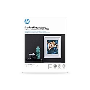 HP Premium Plus Photo Paper, Glossy, 8.5x11 in, 25 sheets (CR670A)
