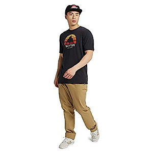 Burton Mens Underhill Short Sleeve, True Black New, Medium