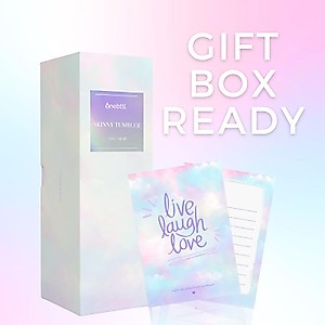 Onebttl Birthday Gifts for 12 Year Old Girl -12 & Fabulous - Tween Girl Gifts, Unique Design 20oz Skinny Tumbler, Novelty 12th Birthday Gifts for Girls, Card & Package Included - Pink